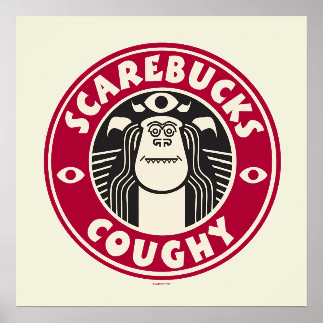 Monsters at Work | Scarebucks Coughy Poster | Zazzle