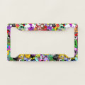 Monsters Cute Characters Halloween Pattern License Plate Frame | Zazzle