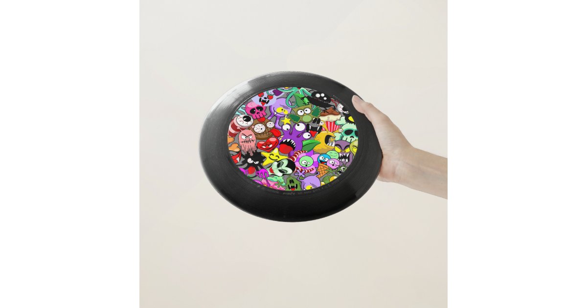 Monsters Cute Characters Halloween Pattern Wham-O Frisbee | Zazzle
