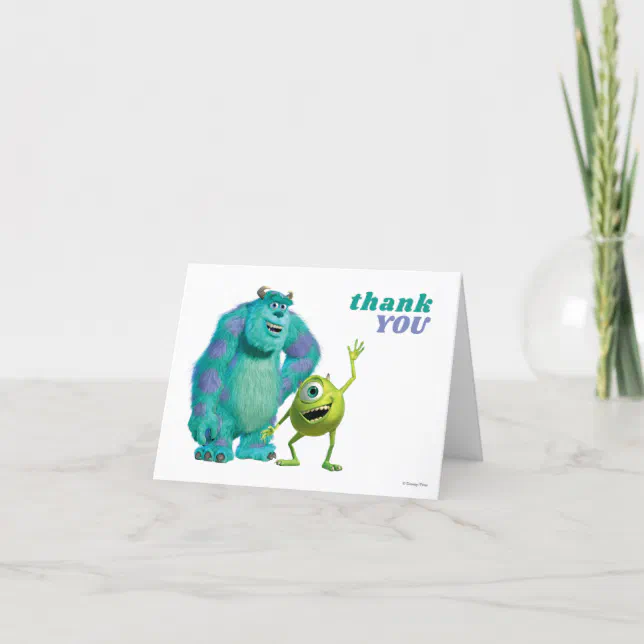 Monsters Inc. 1st Birthday Thank You | Zazzle