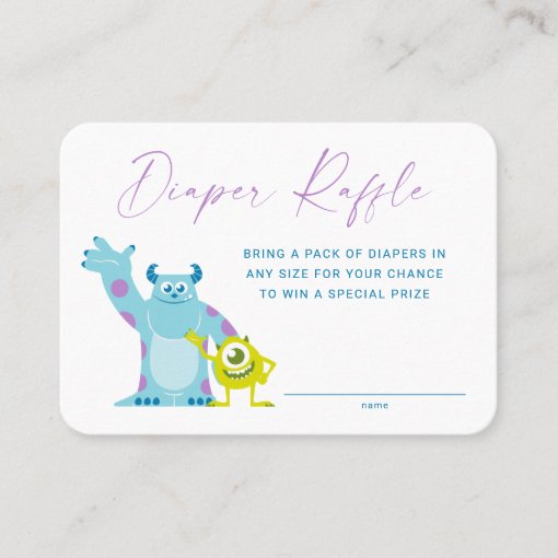 Monsters Inc. Baby Shower | Books for Baby Place Card | Zazzle