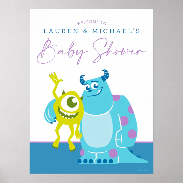 Monsters Inc. Baby Shower Poster | Zazzle