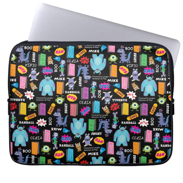 Monsters, Inc. | Character Pattern Laptop Sleeve | Zazzle