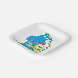 Monsters Inc. | Christmas - Sulley & Mike Paper Plates | Zazzle