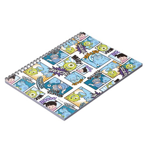 Monsters, Inc. | Comic Pattern Mania Notebook | Zazzle