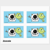 Monsters Inc. | Mike & Snowman Rectangular Sticker | Zazzle