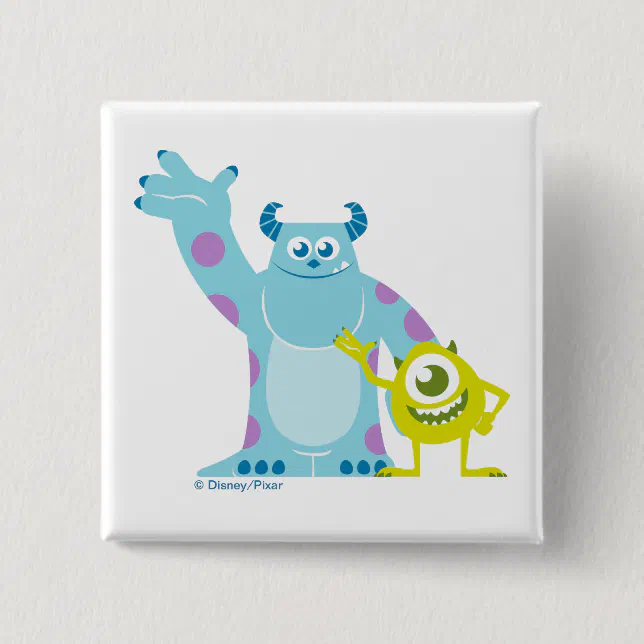 Monsters Inc. Very Nice Monster Button | Zazzle