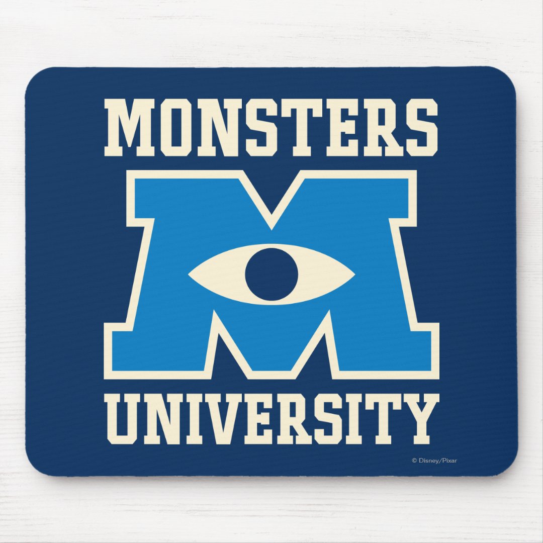 Monsters University Blue Logo Mouse Pad | Zazzle