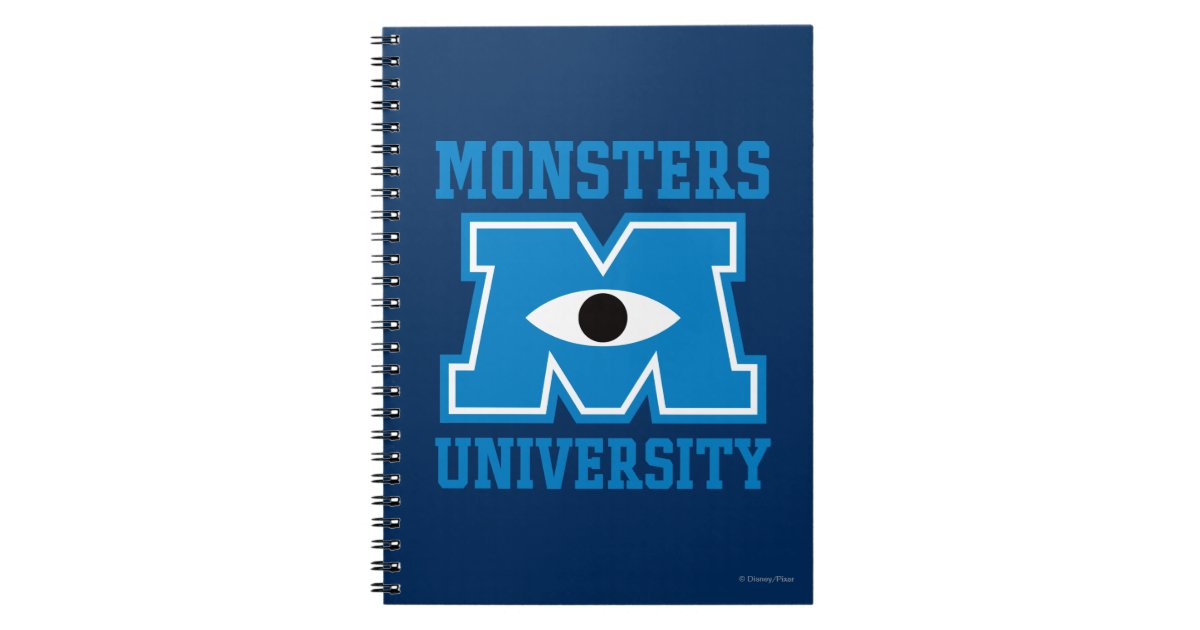 Monsters University Blue Logo Notebook | Zazzle