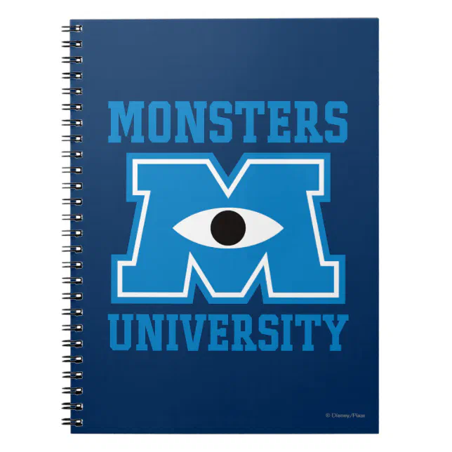 Monsters University Blue Logo Notebook | Zazzle