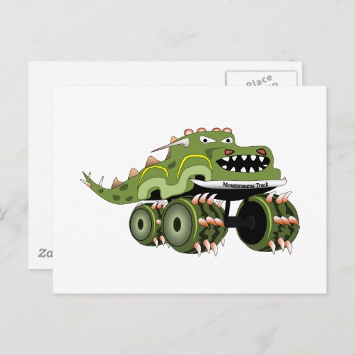 Monstersaurus Truck Postcard | Zazzle
