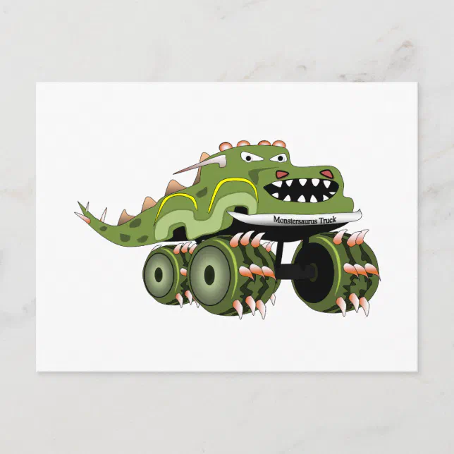 Monstersaurus Truck Postcard | Zazzle