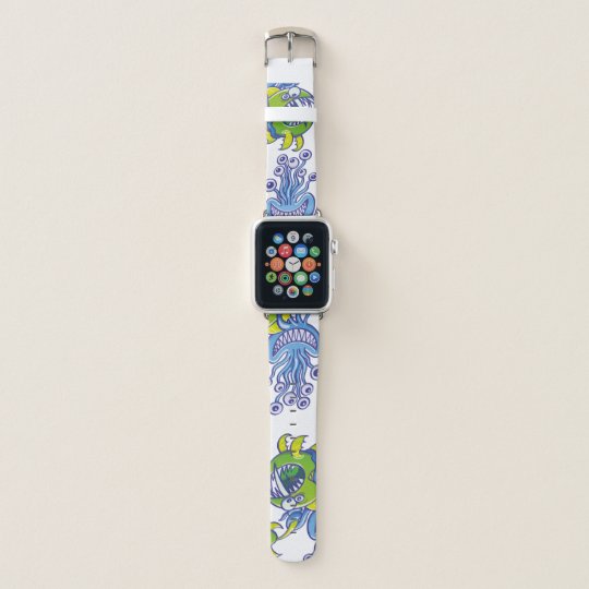 Monstrous octopus catching an ugly deep sea fish apple watch band ...