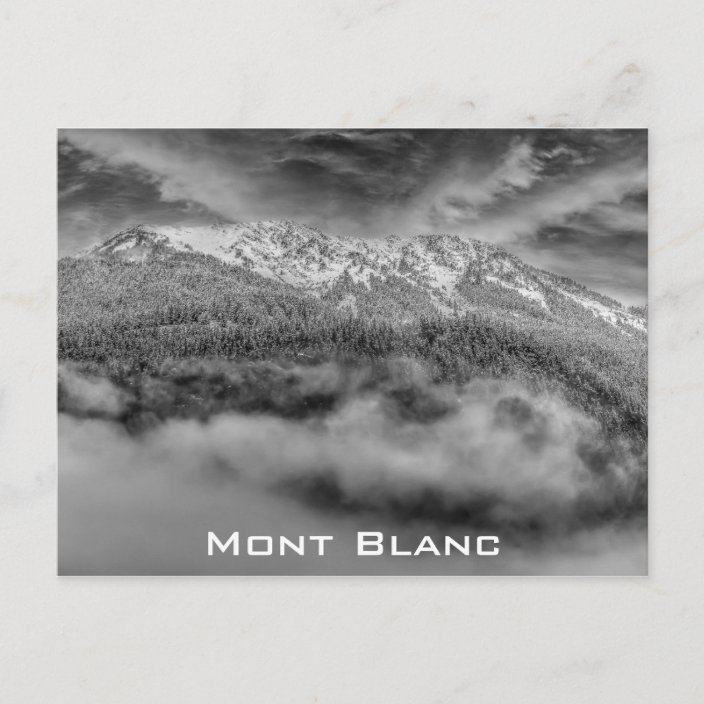 Mont Blanc France French Alps Travel Photo Postcard | Zazzle.com