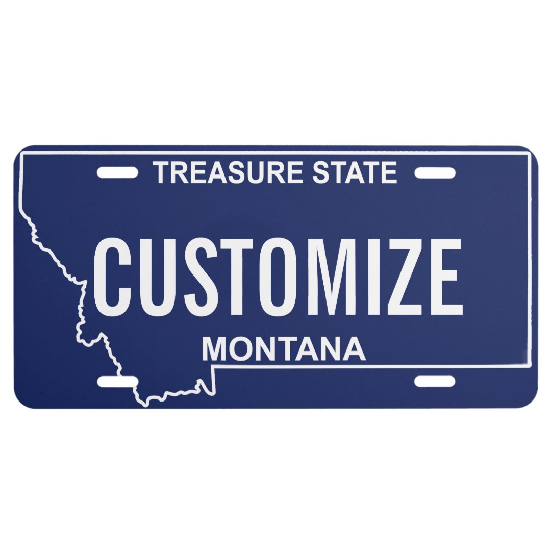 Montana Custom License Plate | Zazzle