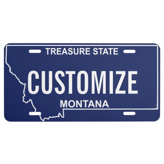 Montana Custom License Plate | Zazzle.com