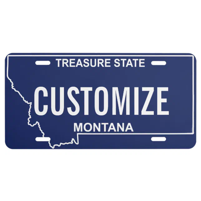 Montana Custom License Plate | Zazzle