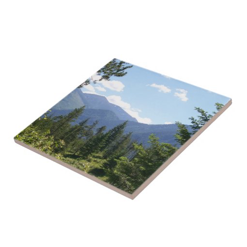 Montana Forest and Mountains Scenic View Ceramic Tile | Zazzle