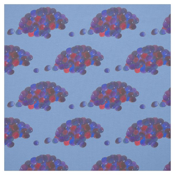Montana Huckleberries Blue Huckleberry Fruit Berry Fabric | Zazzle