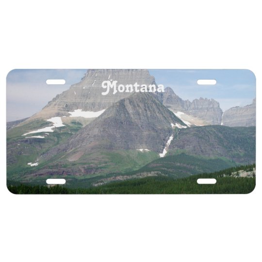 Montana Mountains License Plate | Zazzle.com