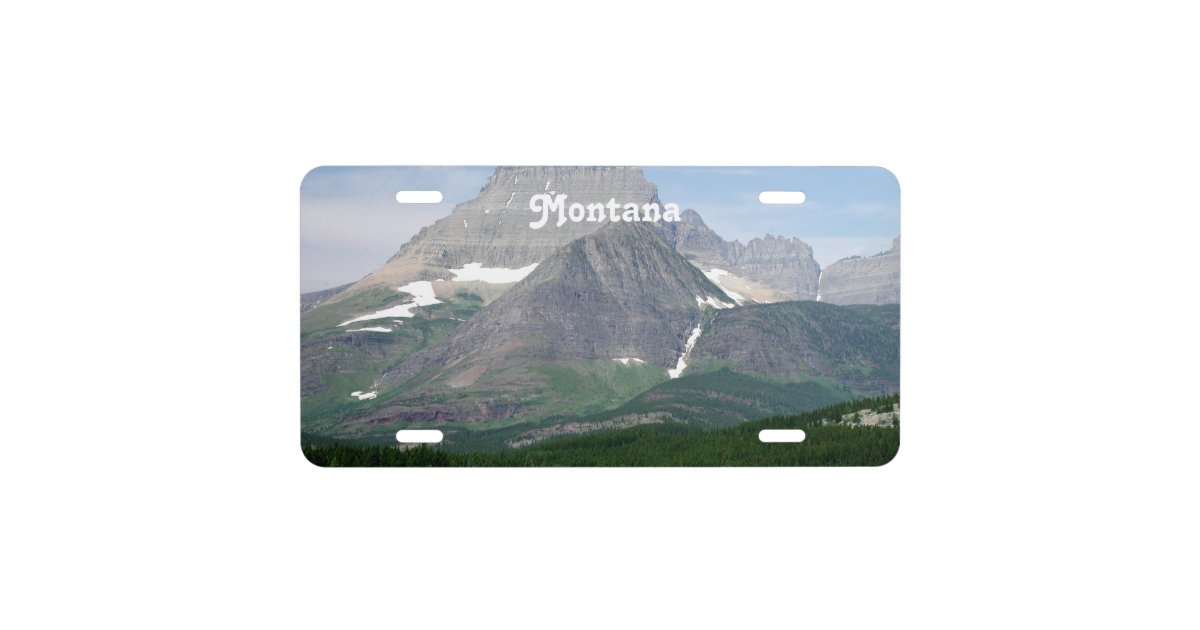 Montana Mountains License Plate | Zazzle