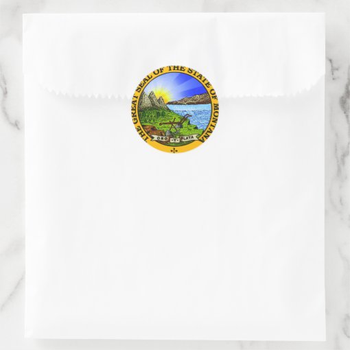 Montana State Seal Stickers | Zazzle