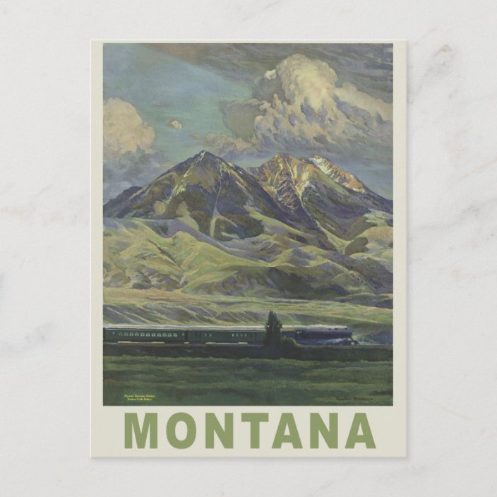 Montana USA vintage travel postcard | Zazzle