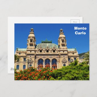 Monte Carlo in Monaco Postcard | Zazzle