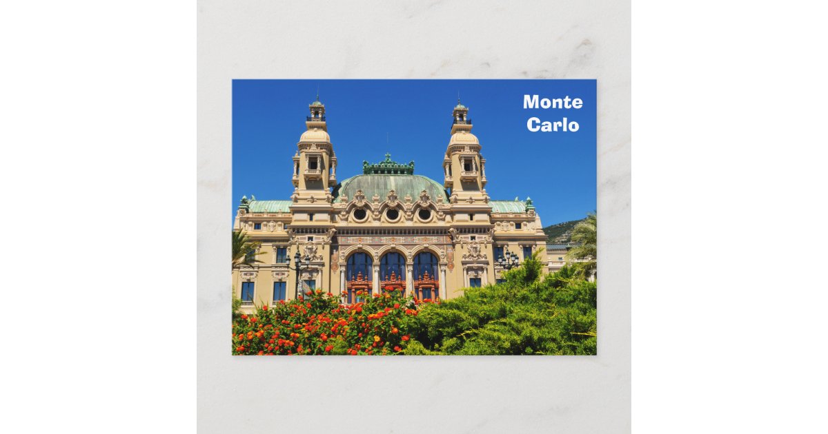 Monte Carlo in Monaco Postcard | Zazzle