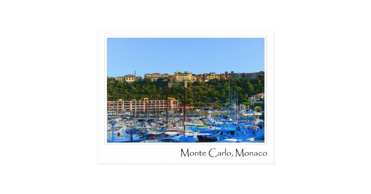 Monte Carlo Monaco Postcard | Zazzle.com