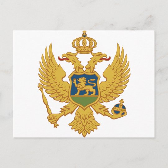 Montenegro Coat of Arms Postcard | Zazzle.com