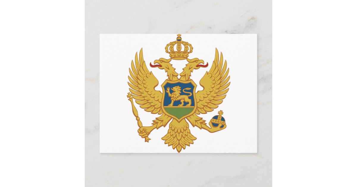 Montenegro Coat of Arms Postcard | Zazzle
