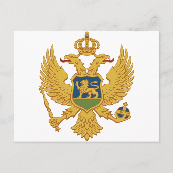 Montenegro Coat of Arms Postcard | Zazzle.com