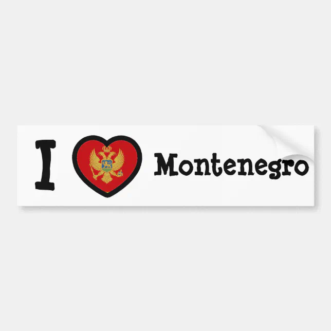 Montenegro Flag Bumper Sticker | Zazzle