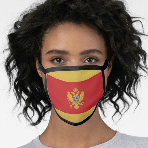 Montenegro Flag Face Mask | Zazzle