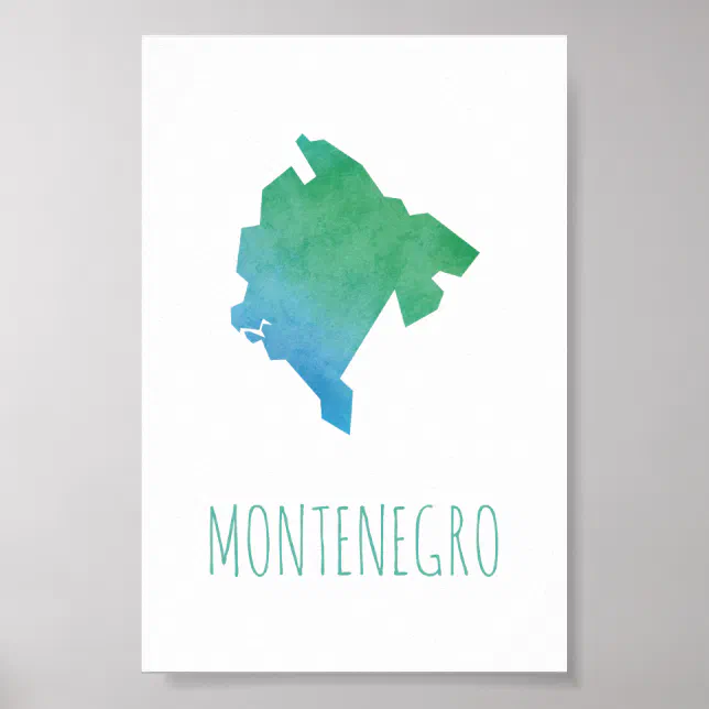 Montenegro Map Poster | Zazzle