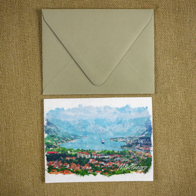 Montenegro Panorama View Travel Postcard | Zazzle