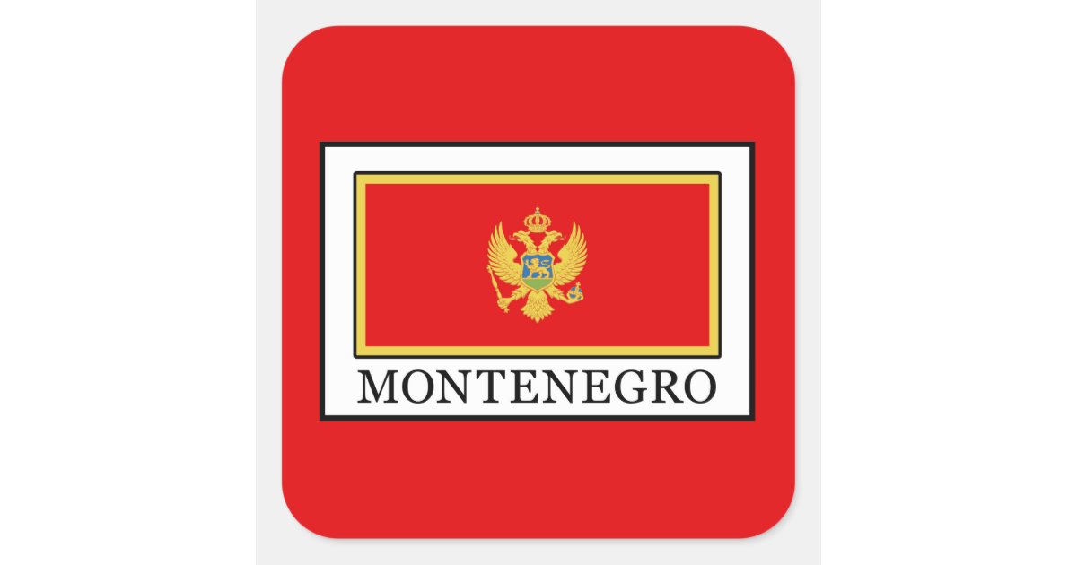 Montenegro Square Sticker | Zazzle