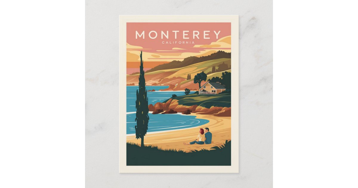 Monterey California Beach Postcard | Zazzle