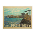 Monterey Postcard California Vintage Travel | Zazzle