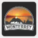 Monterrey Mexico Sunset Cityscape Square Sticker | Zazzle