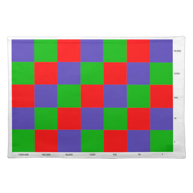 Montessori Checkerboard Placemat | Zazzle