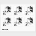 Montezuma Offering Ancient Mexico Art Square Sticker | Zazzle