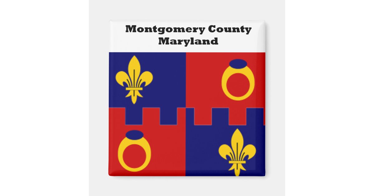 Montgomery County Maryland Flag magnet | Zazzle