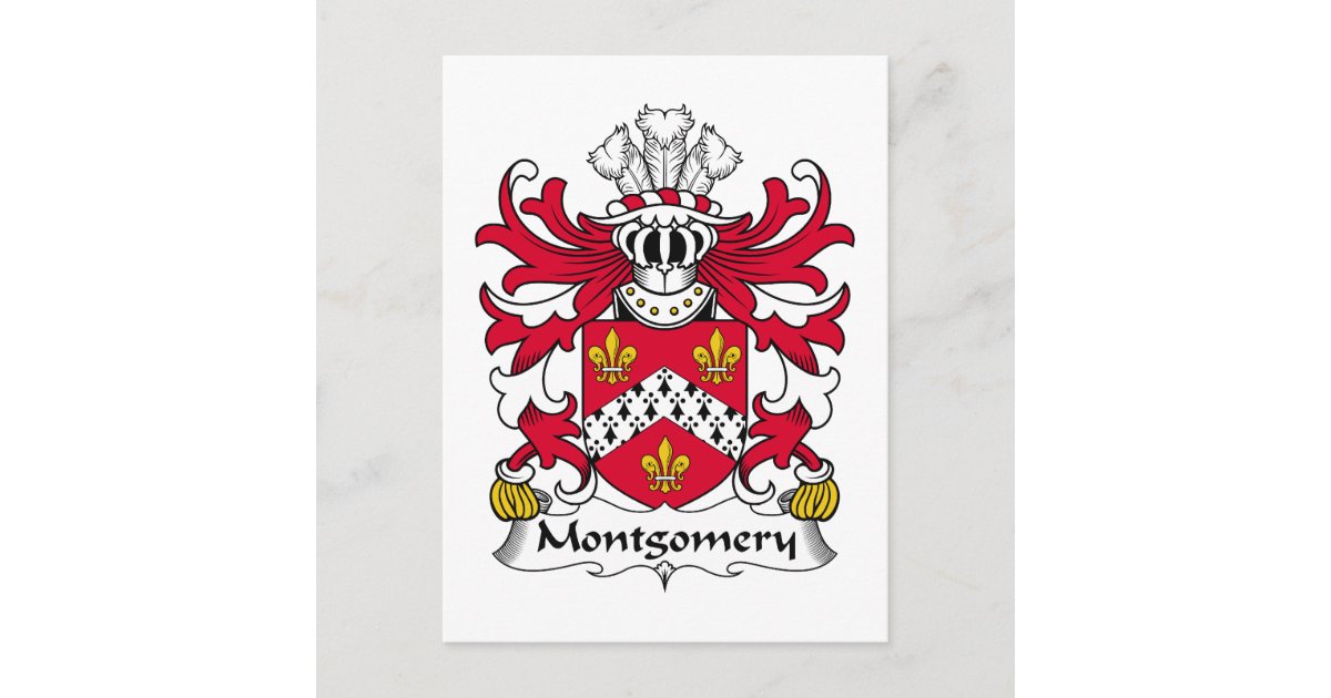 Montgomery Family Crest Postcard | Zazzle
