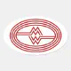 Montgomery Ward Ski Logo Oval Sticker | Zazzle