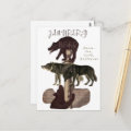 Month of January Animals and Elements Postcard | Zazzle