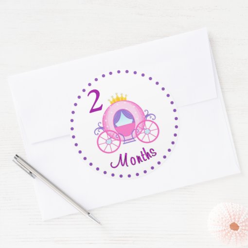 Monthly Baby Sticker Custom Personalized | Zazzle