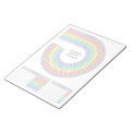 Monthly Habit Tracker - Pastel Rainbow Planner Notepad | Zazzle