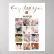 Monthly Photo Baby First Birthday Display Poster | Zazzle